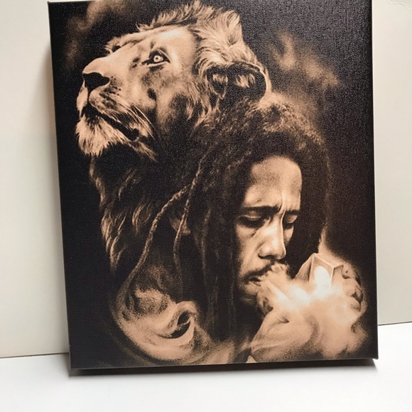 ALFACONCEPT ART | Other | Bob Marley The Lion Canvas Wall Art | Poshmark